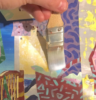 Color TRACK: Lesson 3, Painted Paper Collage · Art Prof