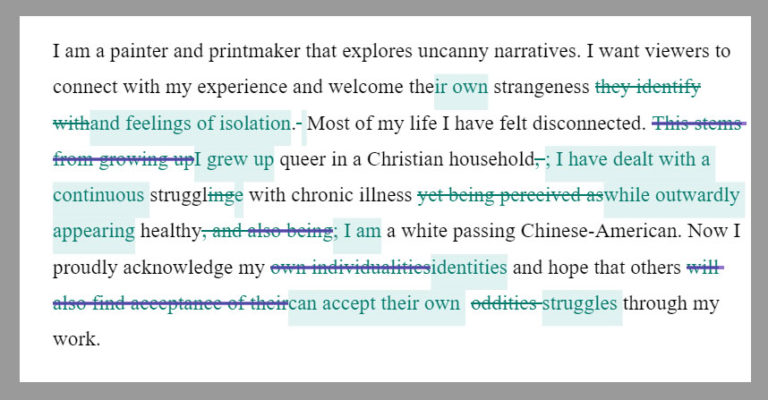 Guide to Artist Statements · Art Prof